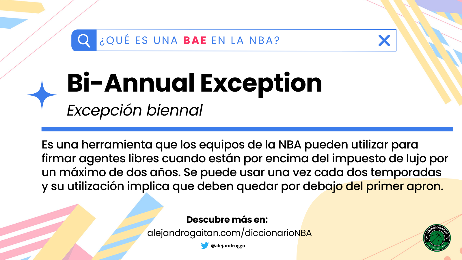 ¿Qué significa BAE en la NBA? — Diccionario NBA
