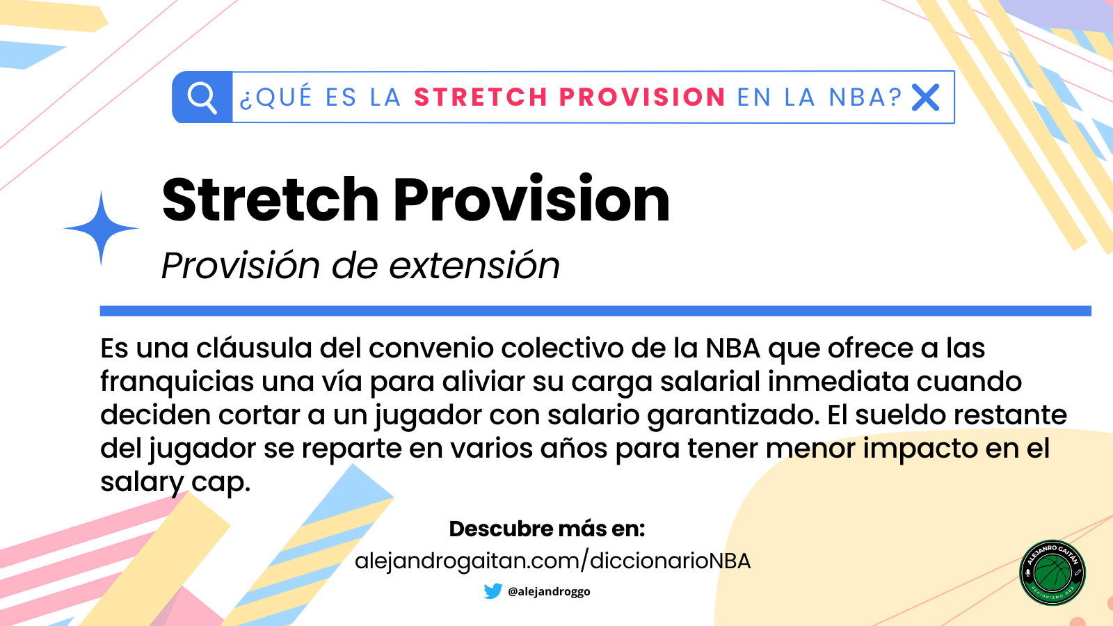 ¿Qué es la Stretch Provision en la NBA? — Diccionario NBA