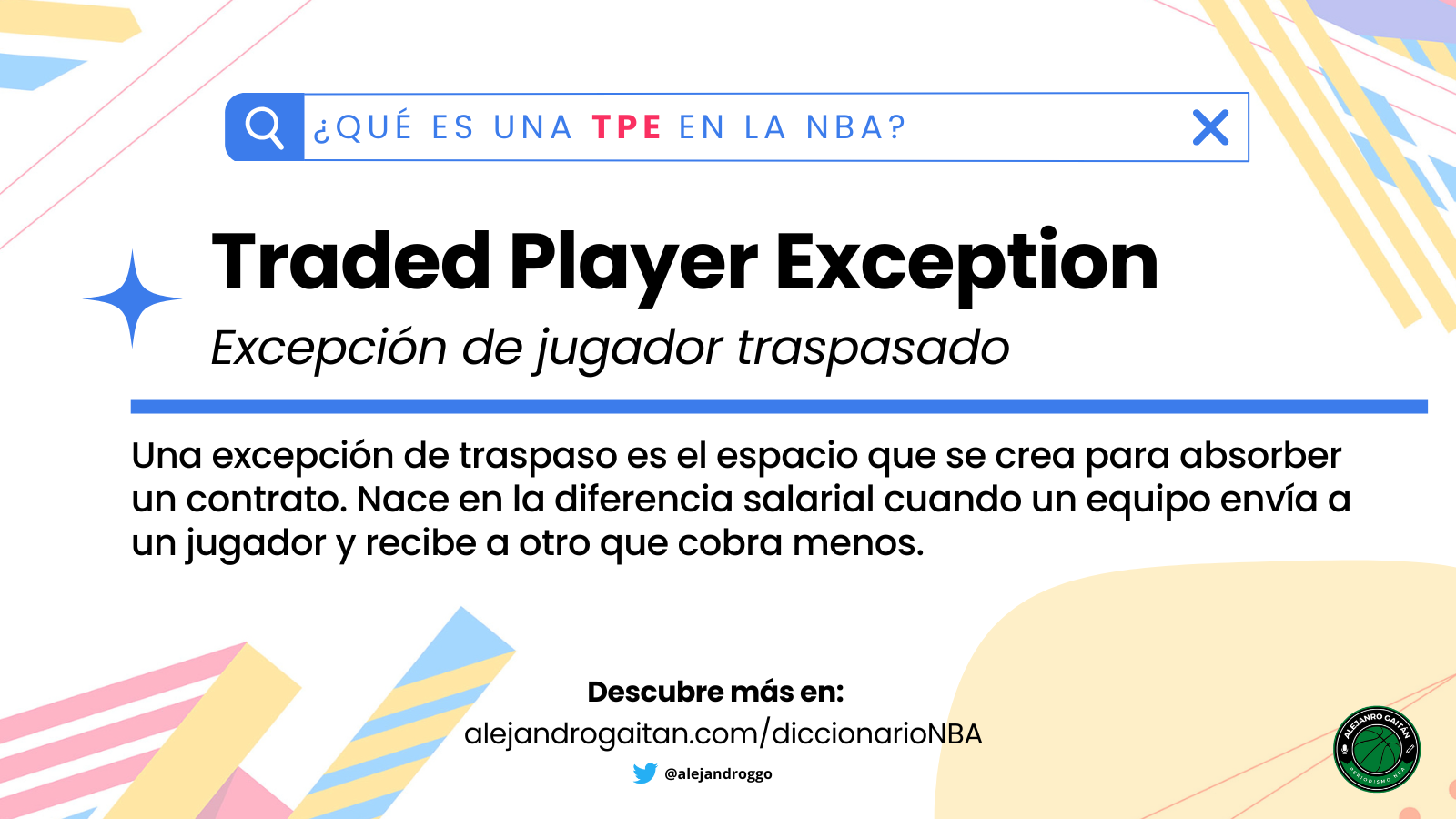 ¿Qué es una TPE en la NBA? — Diccionario NBA