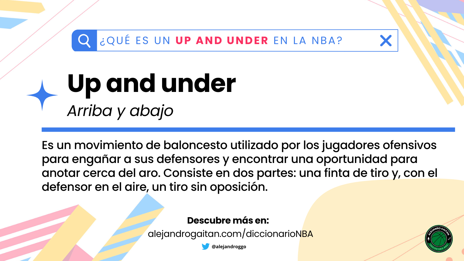 ¿Qué significa Up and Under? — Diccionario NBA