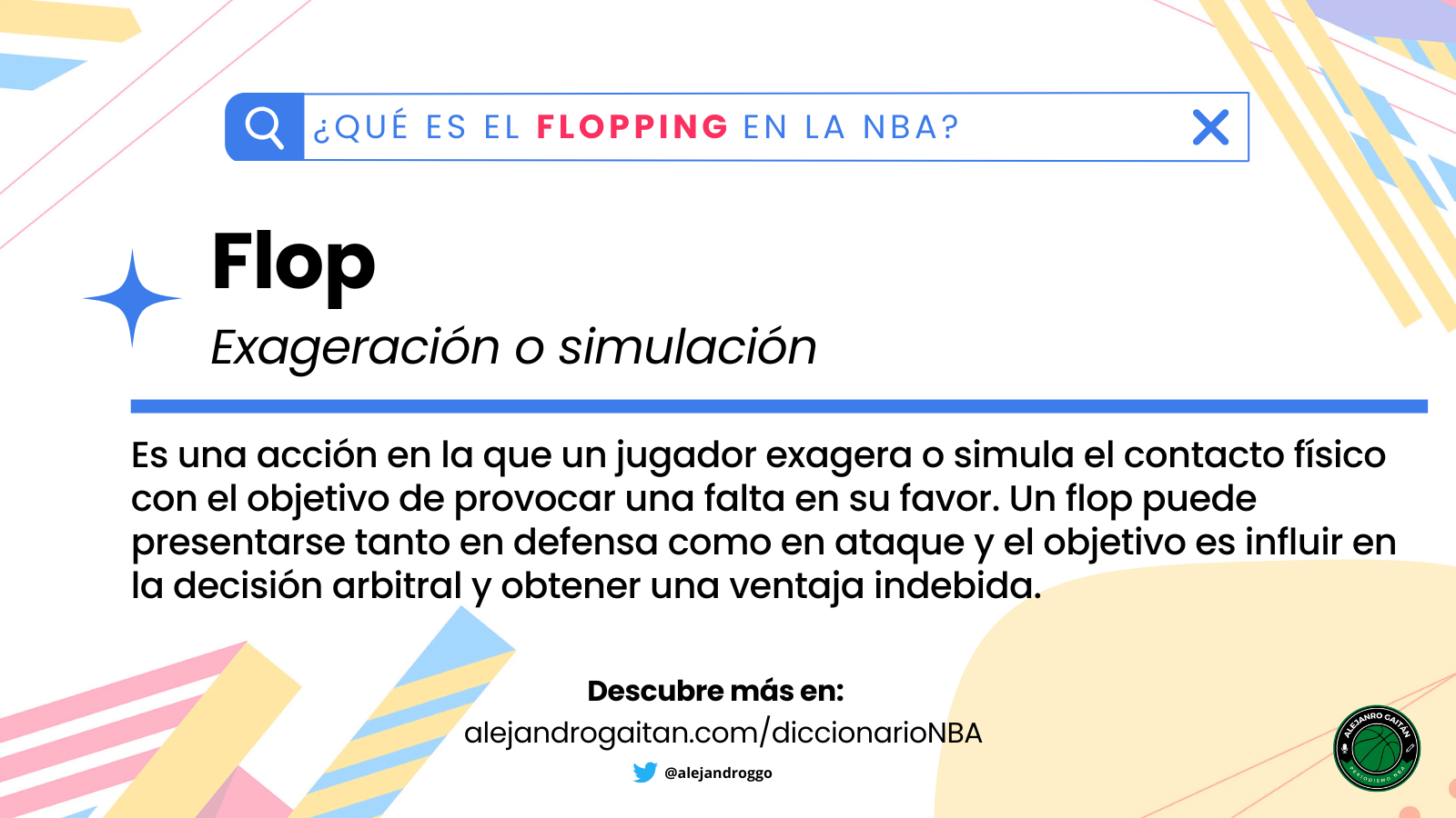 ¿Qué es un Flop en la NBA? — Diccionario NBA