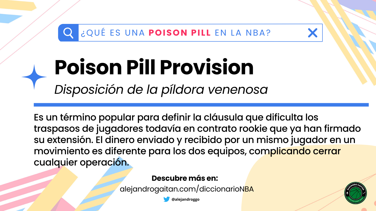 ¿Qué es una Poison Pill en la NBA? — Diccionario NBA